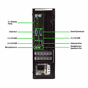 Dell OptiPlex 9020 SFF Computer Desktop PC, Intel Core i7 3.4GHz Processor, 16GB Ram, 1 TB Solid State Drive, Wireless Keyboard & Mouse, Wi-Fi & Bluetooth, 16 GB Flash Drive, Windows 10 Pro (Renewed)