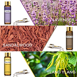 PHATOIL 9PCS Premium Quality Essential Oils Set for Soap Making Diffusers, 10ml/0.33fl. oz Fragrance Oils, Long Lasting Scents, Ideal Gift Set for Friends and Families