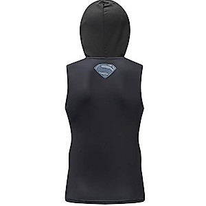 Red Plume Men’s Sleeveless Hoodie Men/Gym Tank Tops Bodybuilding Sleeveless Workout Hoodie Muscle Cut Off Sweatshirt for Men (Black, M)