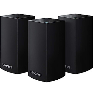 Linksys MC3600 Velop Whole-Home Mesh WIFI System (Mesh Router for Whole-Home Wifi Mesh Network), 3-Pack, Black