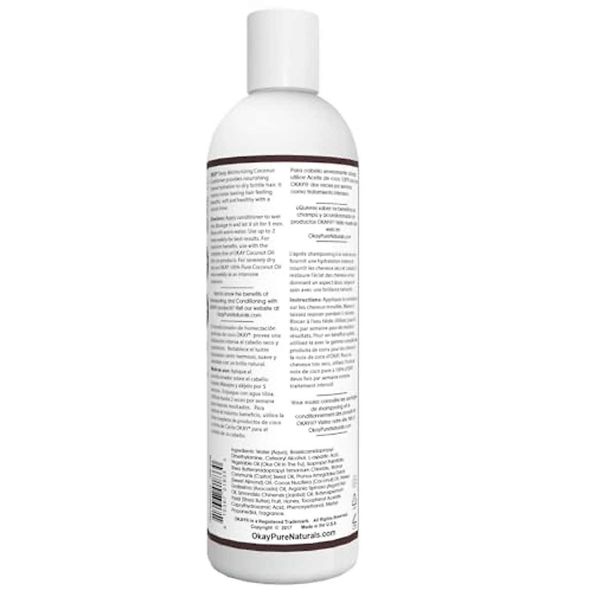 Okay Coconut Deep Moisturizing Conditioner, 12 Fl Oz