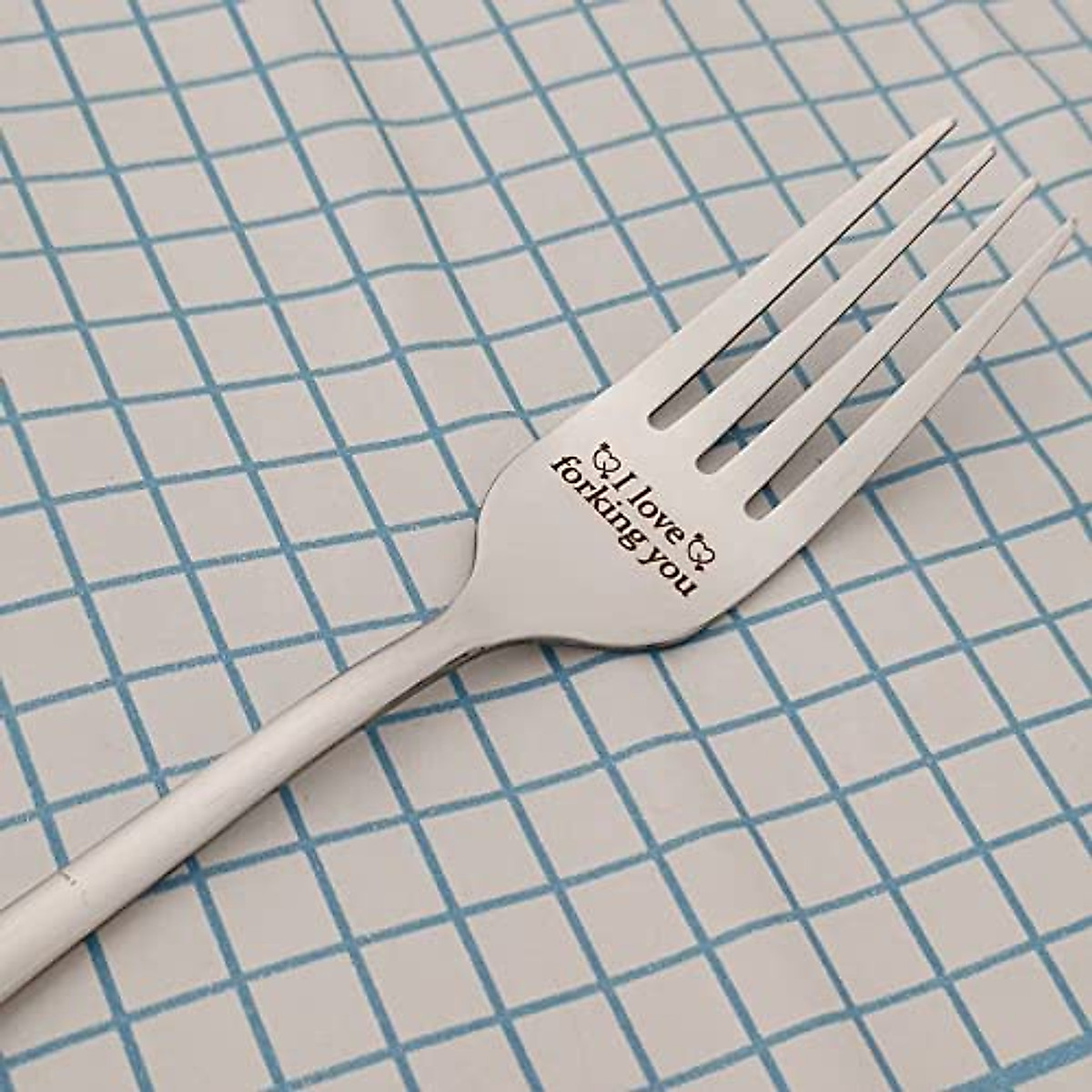 Anniversary Birthday Gifts for Wife Boyfriend from Husband Girlfriend I Love Forking You Fork Gifts for Him Her Valentines Day Christmas Gift for Couple Hubby Dinner Fork