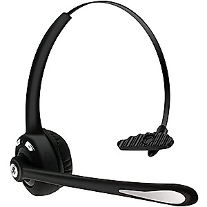Bluetooth Headset with Microphone,V5.1,Noise Canceling Wireless On Ear Headphones, Bluetooth Headphones with Mic, Phone Headset Mute Button for Laptop, Skype, Call Centers, Office, Trucker