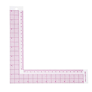 TOPINCN Plastic Sewing Ruler L Curve Ruler Sewing Measure Tailor Ruler Clear Sewing Ruler for Tailor Craft Tool Drawing Measuring Supplies (5808)