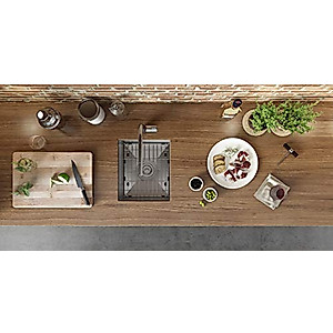 Ruvati 15 x 15 inch Undermount 16 Gauge Zero Raduis Bar Prep Square Kitchen Sink Single Bowl - RVH7115