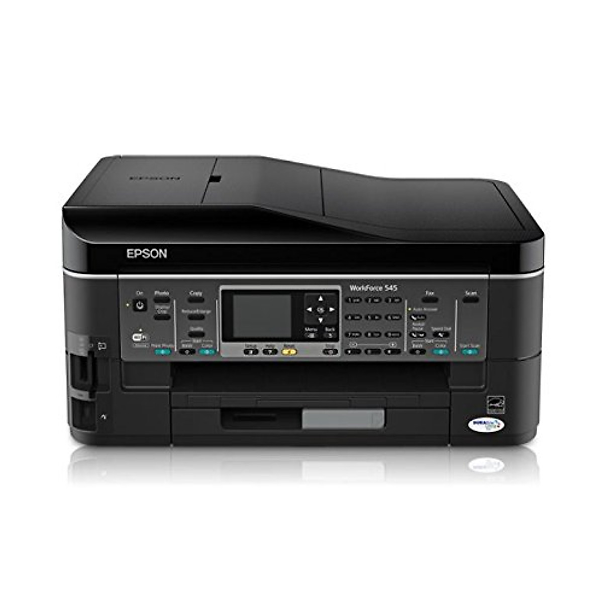 Epson WorkForce 545 Wireless All-in-One Color Inkjet Printer, Copier, Scanner, Fax, iOS/Tablet/Smartphone/AirPrint Compatible (C11CB88201)