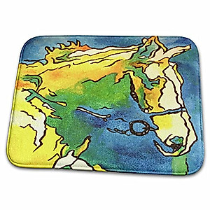 3dRose Horse and Bridle - bridle, equestrian, equestrianism,... - Dish Drying Mats (ddm-46773-1)