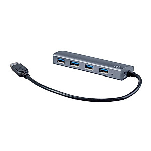 Monoprice USB 3.0 Hub, 4-Port, Aluminum Unibody Design, Up to 5Gbps, Plug and Play, Compatible with Windows and MacOS