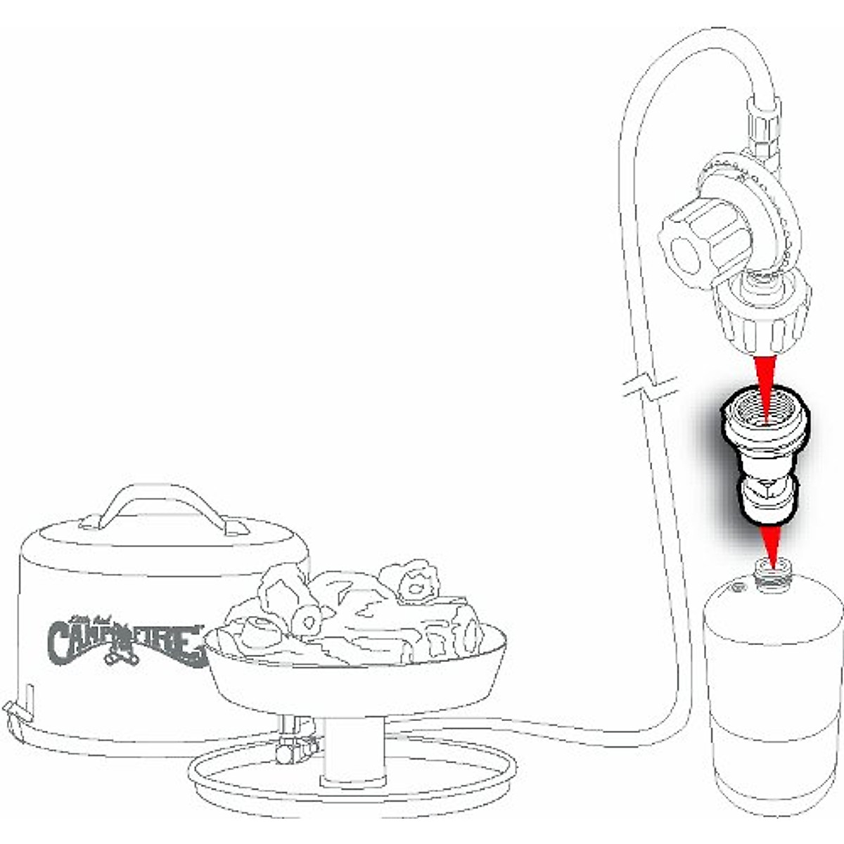 Camco 59213 LP Campfire Propane Adapter