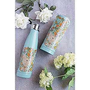 BUILT Insulated Travel Mug with Lid, V&A Cockatoo Design, Stainless Steel, 590 ml