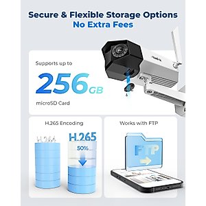 REOLINK 4K WiFi Security Camera with Ultra-Wide Angle, 2.4/5 GHz Plug-in WiFi Outdoor Camera, Smart Human/Vehicle/Pet Detection, Color Night Vision, Two-Way Audio, IP66 Waterproof, Duo 2 WiFi