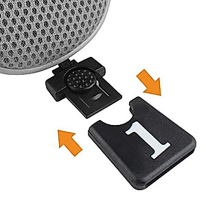 Andux Golf Club Wood Head Covers 460CC Driver Covers Long Neck Gray