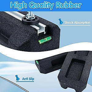 Air Jade Floor Mounting Base Kit for Ductless Mini Split Air Conditioner Condensers, Rubber Anti-Vibration Isolator Mount, Support Up to 1100 lbs, 9,000-36,000 BTU