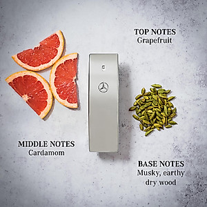 Mercedes-Benz Club - Elegant Fragrance - Sensual Woody Aromatic Notes - Mesmerize The Senses With Original Luxury Men’s Eau De Toilette Spray - 3.4 oz