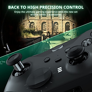 Avericht 13 in 1 Replacement Parts for Xbox Elite Series 2 Controller, 6 Swap Magnetic Thumbsticks, 4 Paddles, 2 D-Pads, 1 Adjustment Tool, Custom kit for Xbox One Elite Series 2 Accessories (Black)
