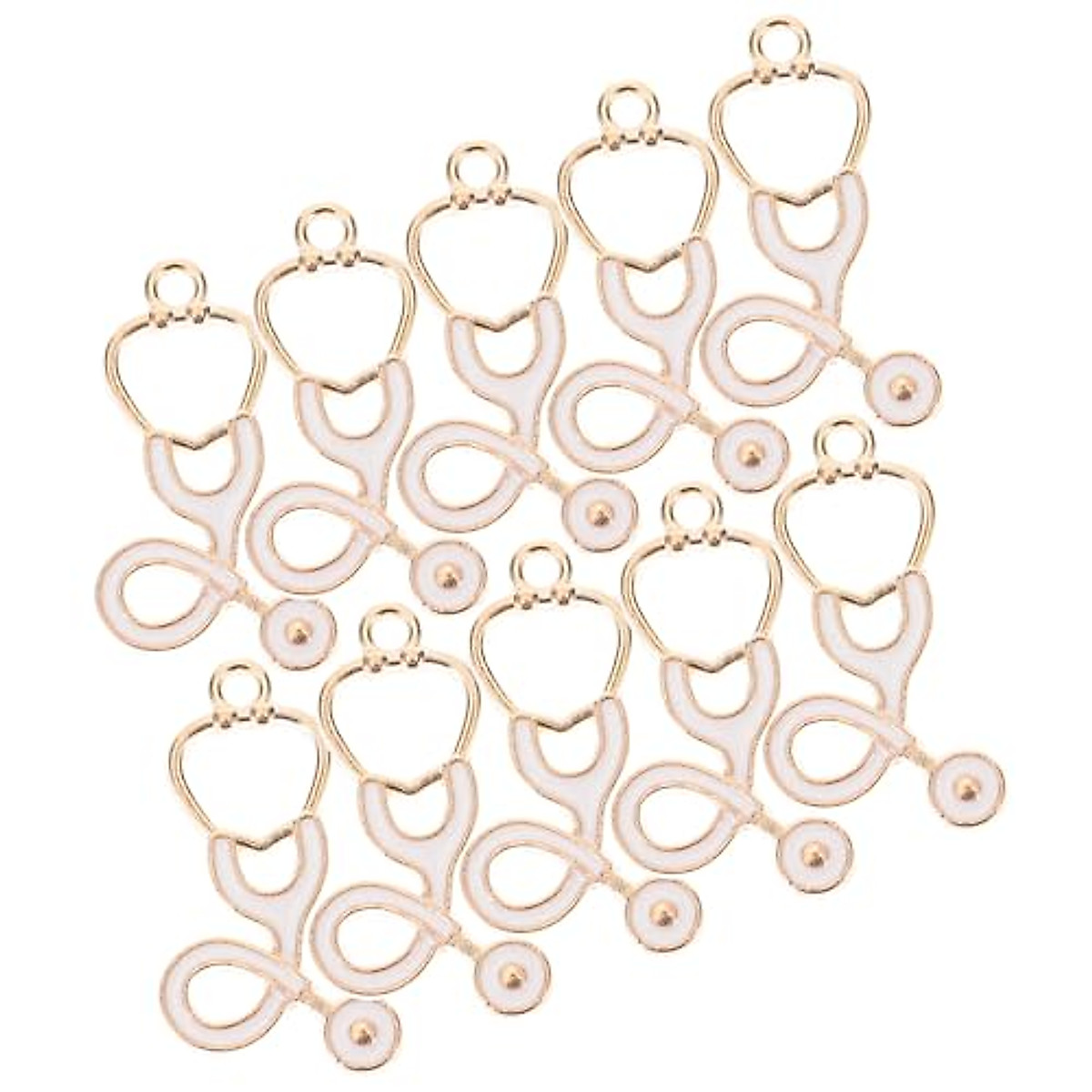 GALPADA 50 Pcs Nurse Pendant Stethoscope Charms Decorative Bracelet Pendants Nurse Dangle Charms DIY Jewelry Pendants Charms for Bracelets Making Jewelry Charms Necklace Pendant