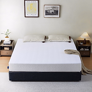 King Size Mattress,10/12 inch Memory Foam Mattress Medium Firm Mattresses for Cool Sleep Relieving Pressure Relief CertiPUR-US Certified Mattress for Adult in a Box(10 inch,King)