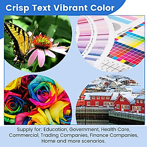 Potoge 414A (with Chip) Toner Cartridges 4 Pack Replaces with HP 414A 414X W2020A W2021A, Compatible with HP Color Laserjet Pro MFP M479fdn M479fdw M454dw M454, 414A Ink (Black Cyan Magenta Yellow)