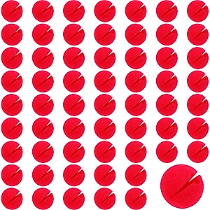 Boao 60 Pieces Red Clown Noses Cosplay Noses Foam Circus Noses for Halloween Christmas Carnival Costume Party Dress Up