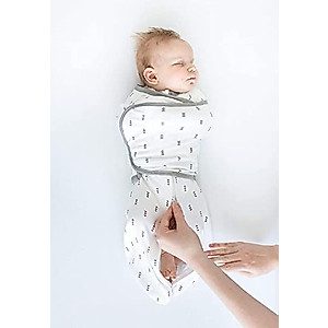 SwaddleDesigns 6-way Omni Swaddle Sack for Newborn with Wrap & Arms Up Sleeves & Mitten Cuffs, Easy Swaddle Transition, Better Sleep for Baby Boys & Girls, Sterling Polka Dot, Small, 0-3 Months