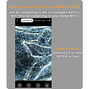 Wireless Digital Microscope,USB Pocket Handheld Microscopes,50x-1000x Zoom Fixed Focus HD Magnifier with LEDs, Inspection Camera Compatible with iPhone, Android Phone, MacBook, Windows PC