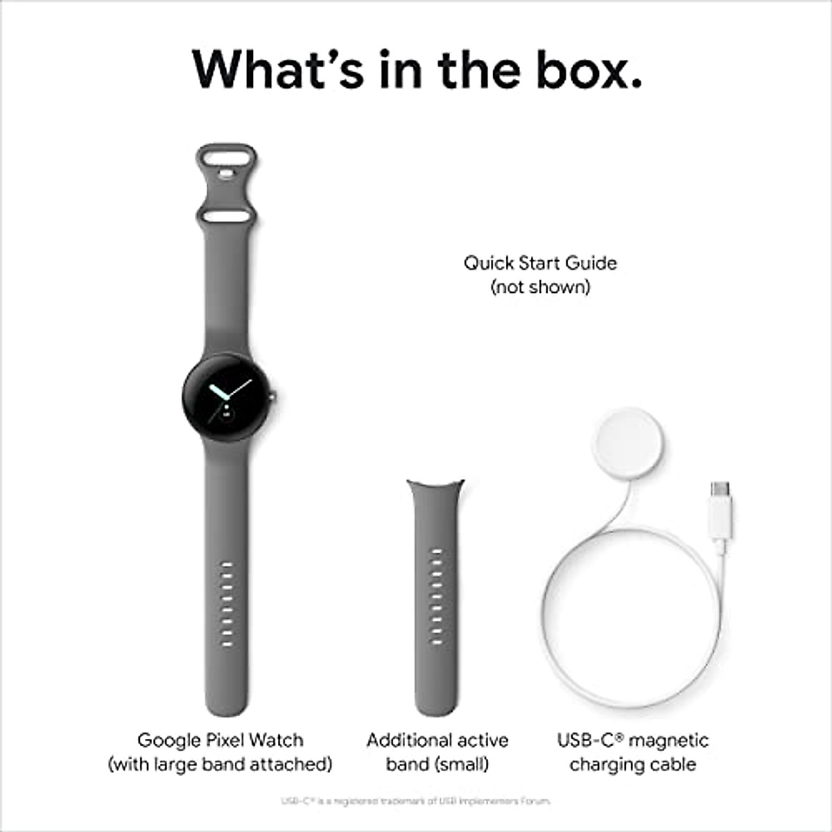 Google Pixel Watch 1st Gen (Previous Model) - Android Smartwatch with Fitbit Activity Tracking - Heart Rate Tracking Watch - Polished Silver Stainless Steel case with Chalk Active band - LTE