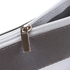 Sea Team 6pcs Multicolored Portable Travel Toiletry Pouch Nylon Mesh Cosmetic Makeup Organizer Bag with Zipper (ST-CB0616)