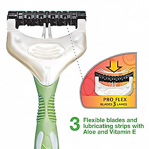 Schick Xtreme3 Women's Disposable Razors with Hawaiian Tropic Scented Handles, 4-Count (Pack of 2)