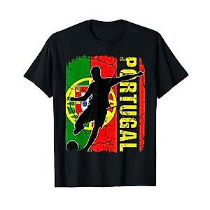 Portugal Soccer Team Portuguese Flag Jersey Football Fans T-Shirt