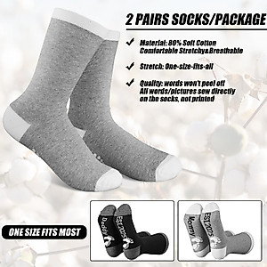 Mifoci 6 Pcs Gifts for New Parents Est 2025 20oz Stainless Steel Insulated Tumbler with Lid Anniversary New Parents Pregnancy New Parents's Gift Daddy Keychain Socks for Mother's Day Father's Day