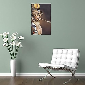 Salvador Dali Painting Art Poster Portrait of Picasso Wall Art Poster Scroll Canvas Painting Picture Living Room Decor Home Framed/Unframed 16x24inch(40x60cm)