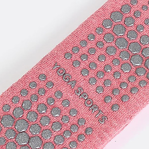 Yoga Socks With Grips for Women,Non Slip Skid Socks,Knee High Socks,Ideal for Pilates,Pure Barre, Ballet,Dance 1Pair (Black)