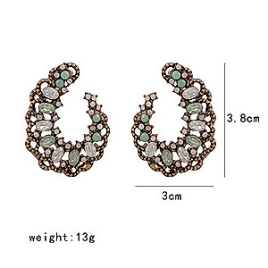 Crystal Dangle Drop Earrings Women Handmade Pendant Earrings Wedding Earrings