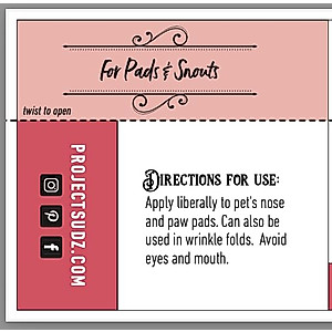 Project Sudz Protect & Renew Balm | Paw Pad and Nose Protector| Barrier| Soother