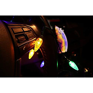 2 Pack KBG LED Christmas Lights Charging Cable, USB Charger Cord Multicolor 10LED 50inch Compatible with Phone 5,5s,6,6plus,6s,6s Plus,7,7plus,8,8plus,X,XR,XS,XS Max,11Pro Max,SE etc (2PCS)