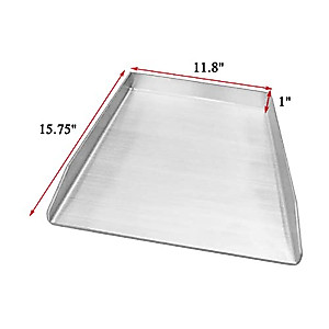 Shengyongh 15.75 inch Stainless Steel Griddle Pan for Outdoor Grill Stove Cooking