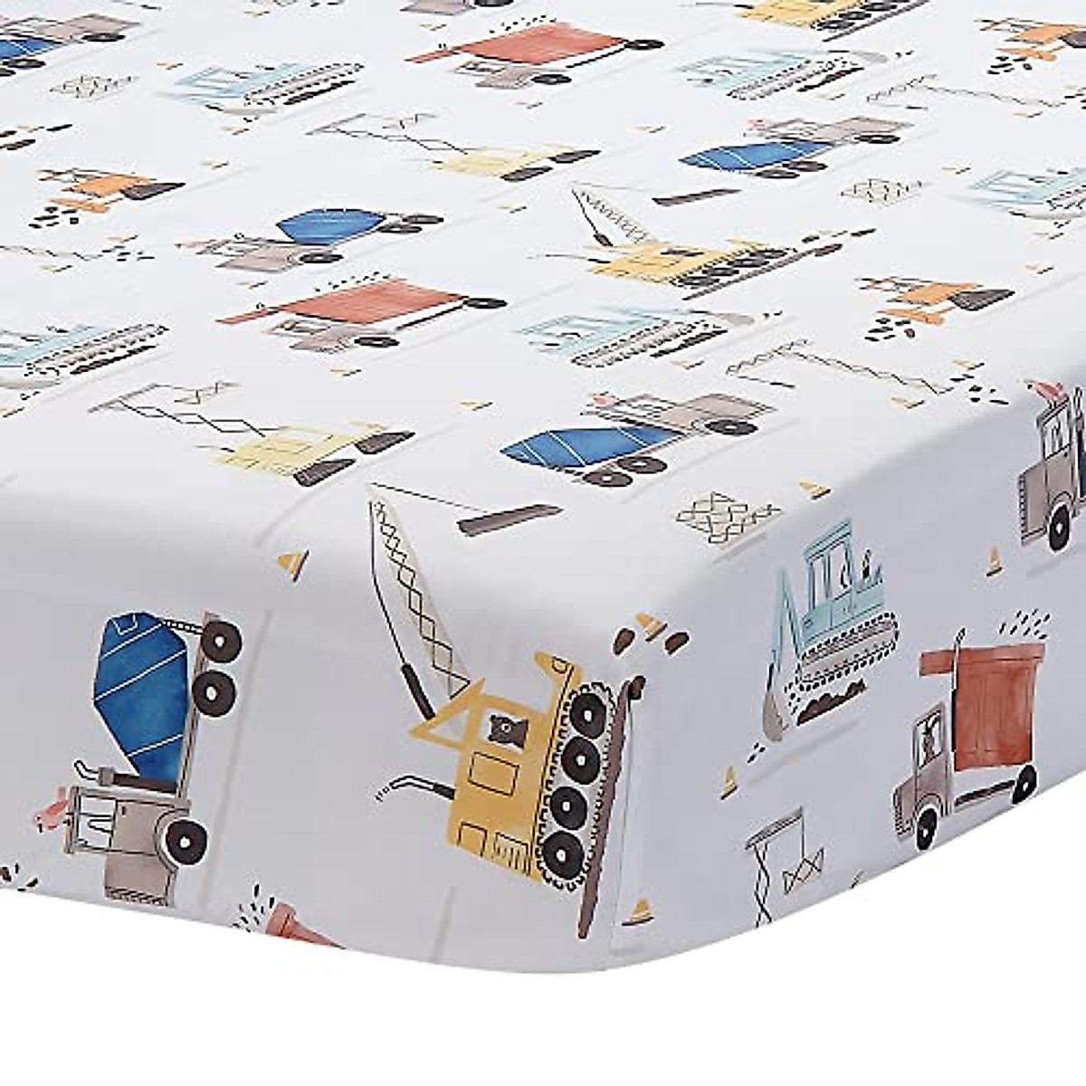 Bedtime Originals Construction Zone 3-Piece Trucks Nursery Baby Crib Bedding Set