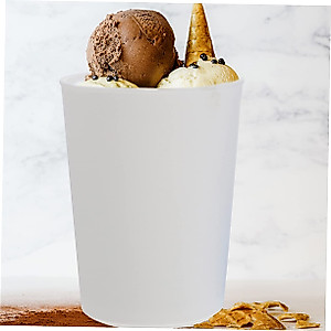 LABRIMP Multifunctional Ice Cream Buckets Reusable Yogurt Bowls Silicone Dessert Cups Storage for Kitchen