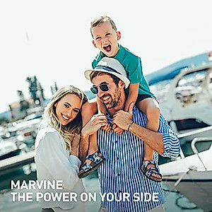 Marvine Cable Shore Power Cord Adapter 1.5FT Dogbone 125V 50 Amp NEMA SS1-50P Twist Lock to NEMA 5-15R 125V 15 Amp Female Household Appliance STW AWG10/3 Pigtail with LED Power Indicator