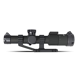 Monstrum G3 1-4x24 First Focal Plane FFP Rifle Scope | ZR305 H-Series Offset Scope Mount | Bundle