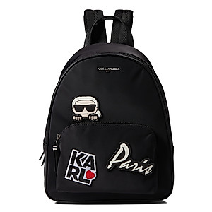 Karl Lagerfeld Paris Khloe Backpack Black Patch One Size