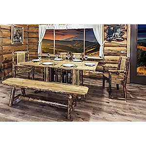 Log Furniture - 6' Plank Bench