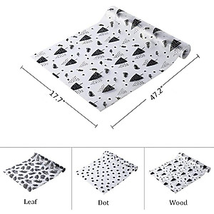 Shelf Liners,Non-Adhesive EVA Cabinet Drawer Liner Fridge Pad,Waterproof Kitchen Refrigerator Mat, Washable Cupboard Liners for Kitchen Home 17.7"×47.2" (Wave Point)