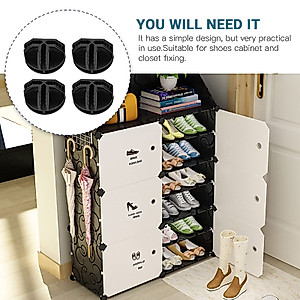 DOITOOL 40pcs Wire Cube Connectors Plastic Connector Wire Grid Cube Organizer Connector for Modular Closet Storage Organizer Wire Shelving 3. 5x2. 3cm