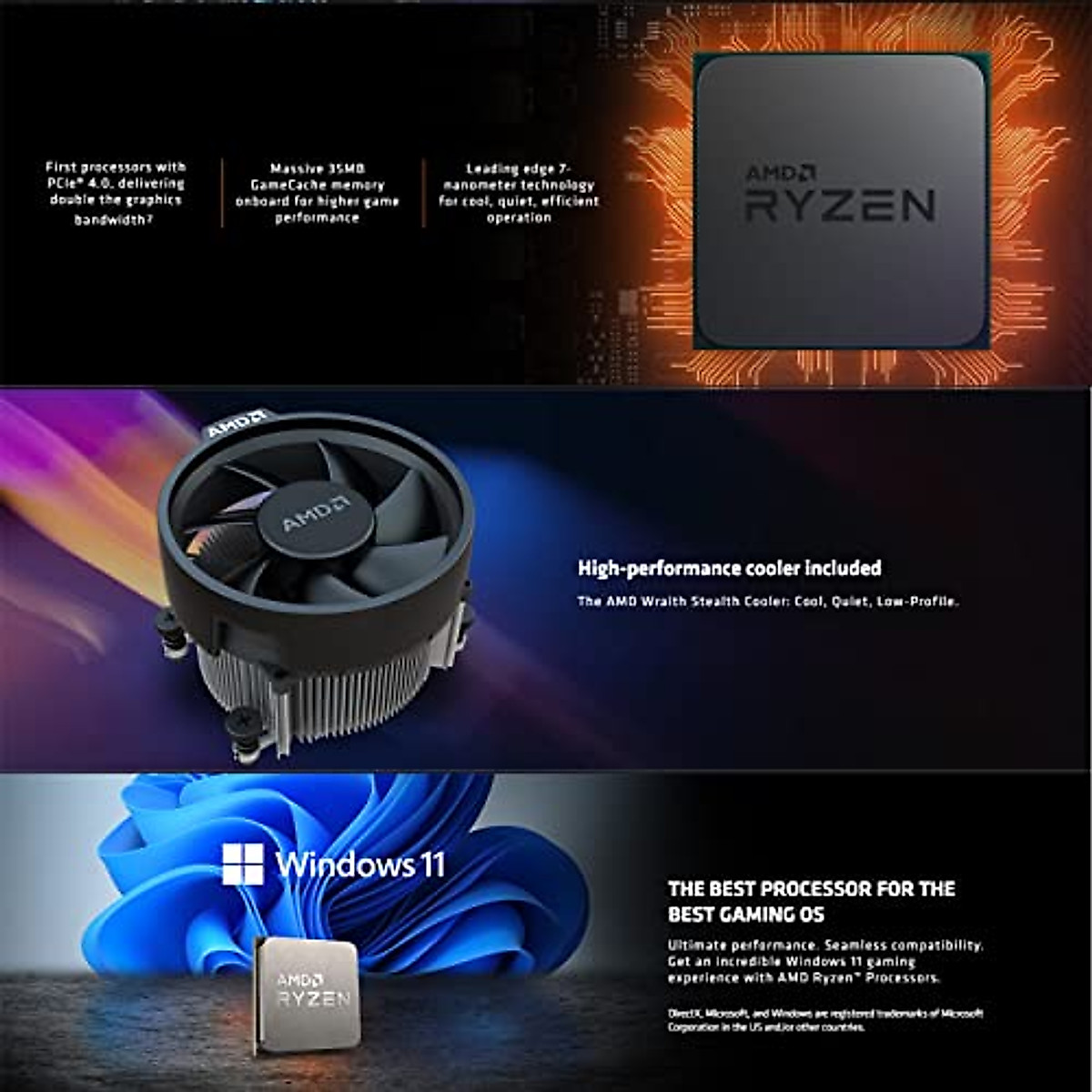 Micro Center AMD Ryzen 5 3600 6-Core 12-Thread Unlocked Desktop Processor with Wraith Stealth Cooler Bundle with MSI B550 Gaming GEN3 Gaming Motherboard (AMD AM4, DDR4, PCIe 3.0, ATX)