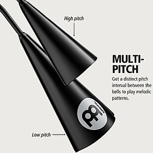 Meinl Percussion Agogo Bell Traditional Instrument for Samba and Latin Music — NOT Made in China — Handheld, 2-Year Warranty (STBAG5)