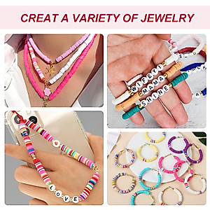 QUEFE 16800pcs Clay Beads Bracelet Making Kit, 168 Colors Polymer Beads Spacer Heishi Beads, Flat Preppy Beads for Jewelry Making Kit with Charms, DIY Crafts Gift