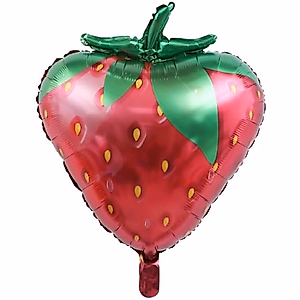 Strawberry Balloon Garland Arch Kit-18inch Size Strawberry with Daisy Foil Balloons for Sweet Girl Berry First Themed Birthday Party Supplies(Strawberry and Daisy)