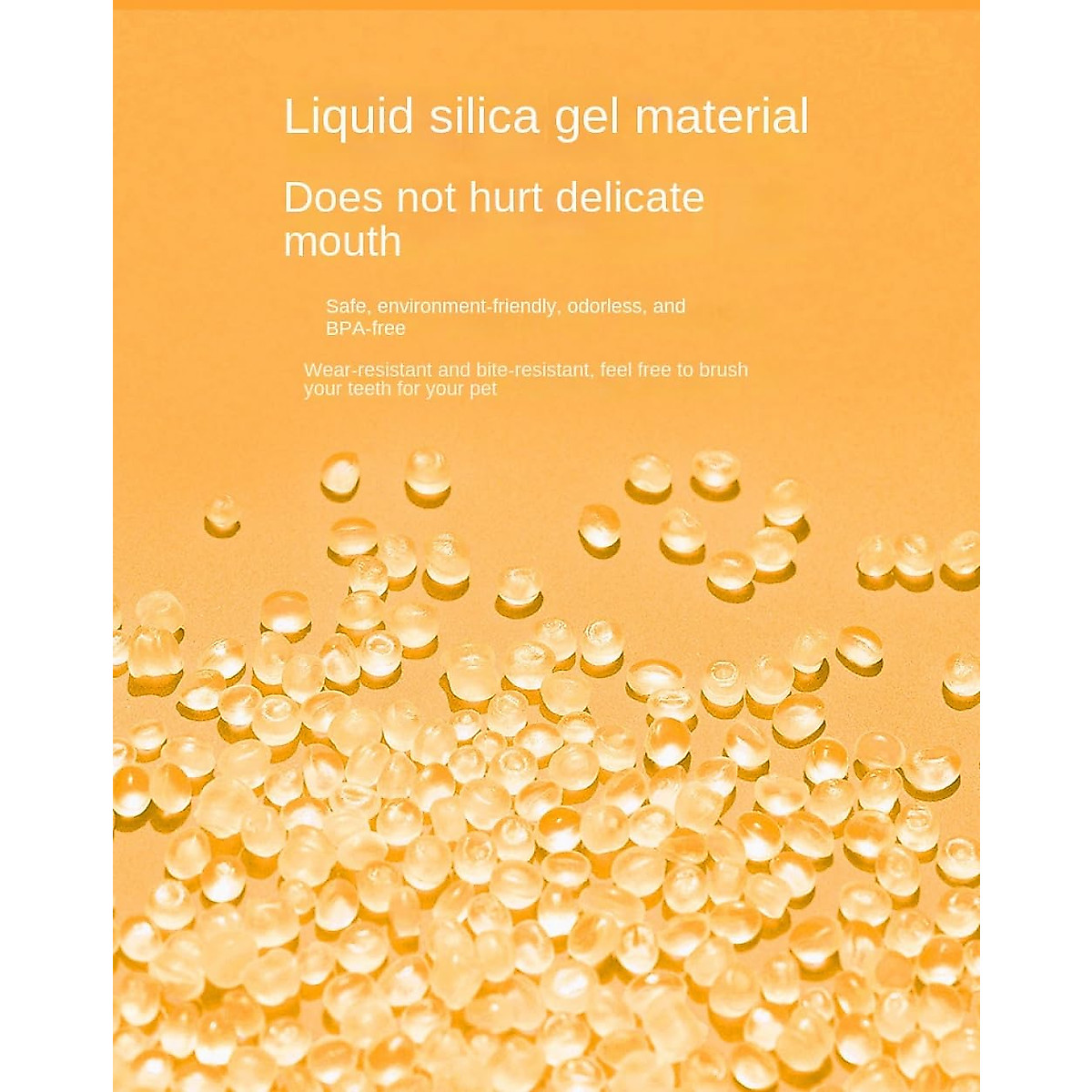 Weiara Toothbrush for Dogs，No Damage to Gums Soft Silicone Cat Toothbrush 2PCS (Tongue Brush + Toothbrush Set) Puppy Toothbrush Cleans Teeth Stains Easily - for Small, Medium and Large Pets