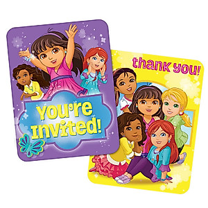 Invite/Thank You Combo | Dora & Friends™ Collection | Party Accessory